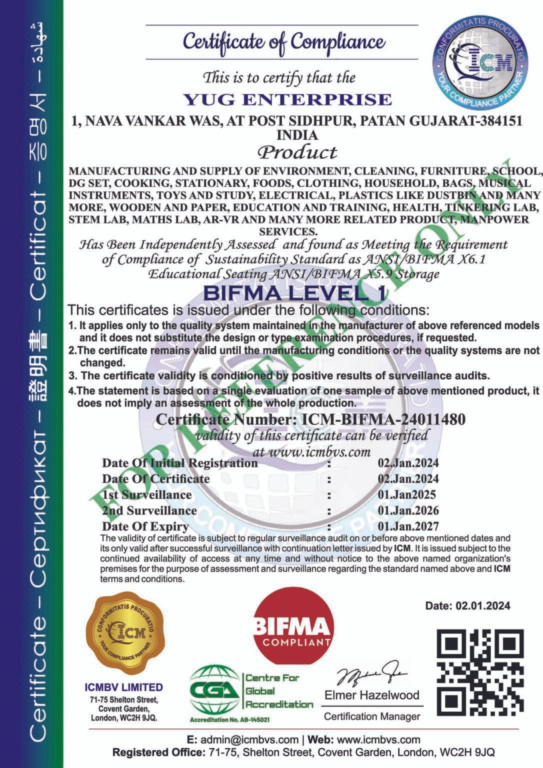 Certifications - Analyticall Quality Solutions Pvt. Ltd. | AQS